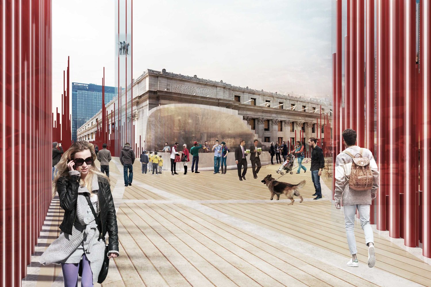 Bridge connecting urban landscape - HOMA